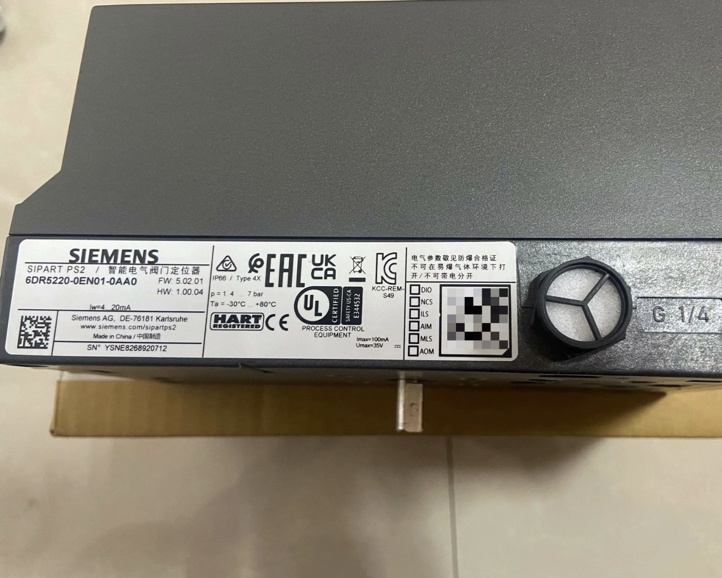 Siemens Valve Positioner 6DR5110-0NN00-0AA0, 6DR5011-0NG13-0AA1 ...