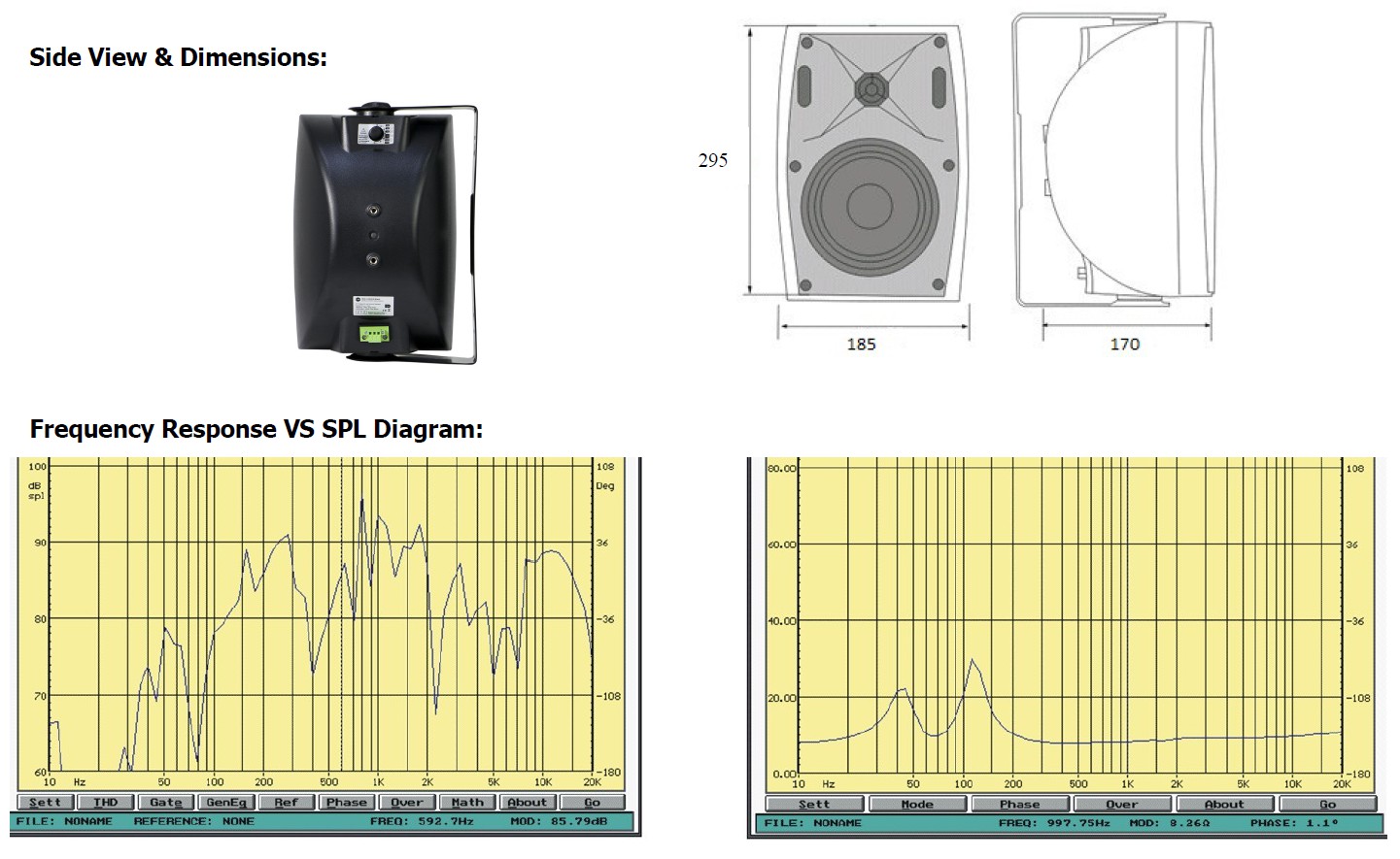 EN54-24 Wall Mount Speaker 5" 30W WSK-530HEN