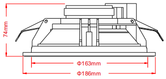 6.5” Waterproof Ceiling Speaker CSK-66WE