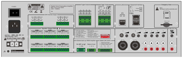 PA System Public Address 6 Zone PAVA Controller PAVA500