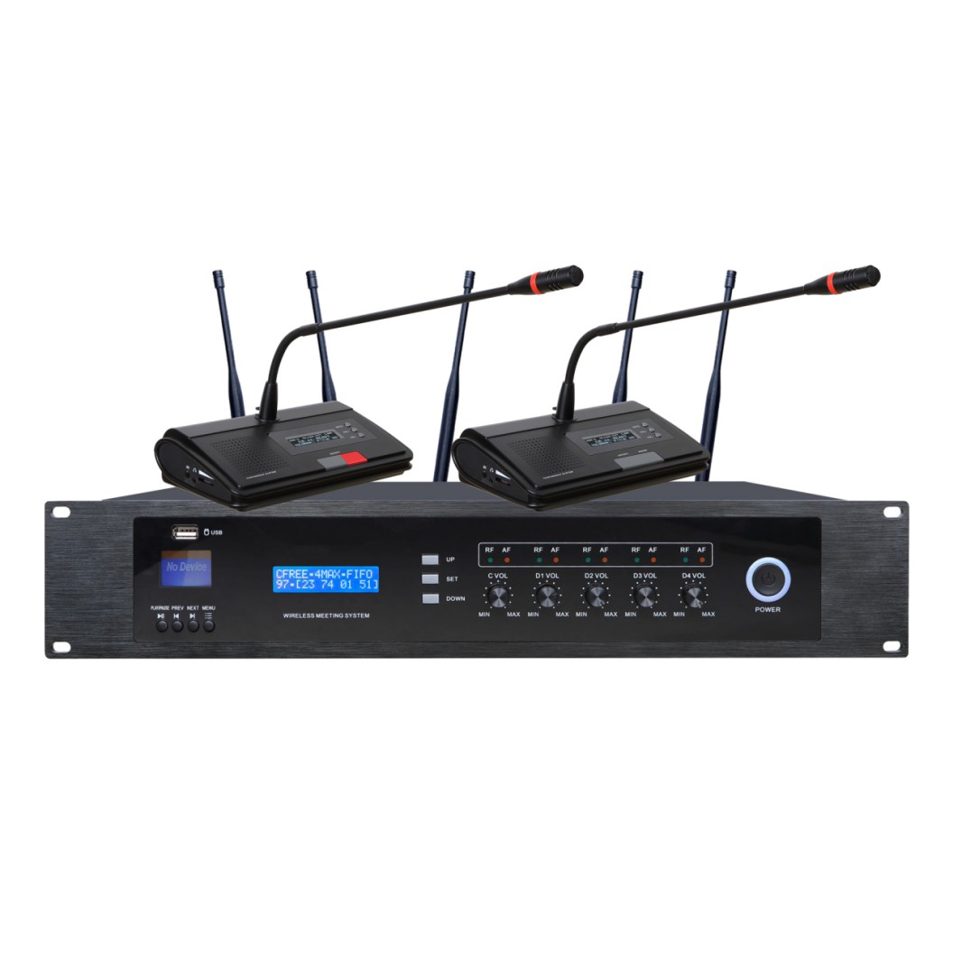 UHF-300 UHF Wireless Conference System Master Controller (With Recording)