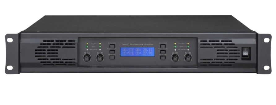 Digital Quad Power Amplifier D46 D48 D410 D412 600W to 1200W by Two ...