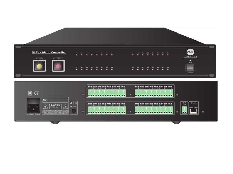 DI-9700FA IP Network Fire Alarm Panel