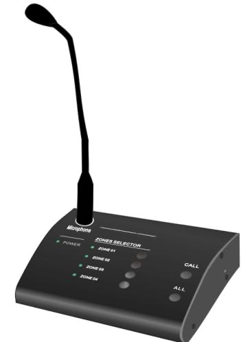 4 Zone Remote Microphone PA-4500RM