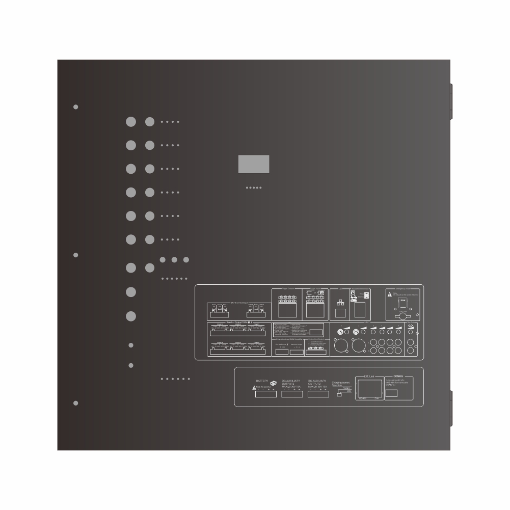 6 Zone Wall Mounted Voice Evacuation System Router PAVA-6500RT
