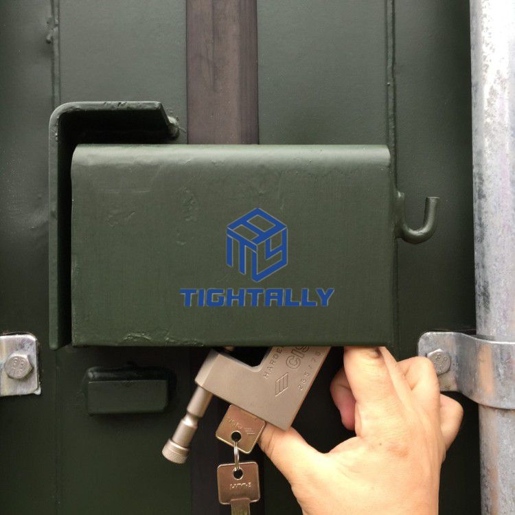 Container Door Lock box for security door lock