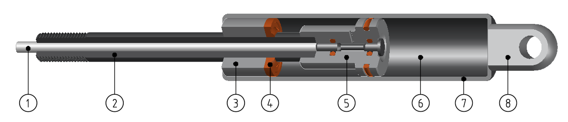 Rigid Lockable Gas Springs In Extension Or Compression - Winson