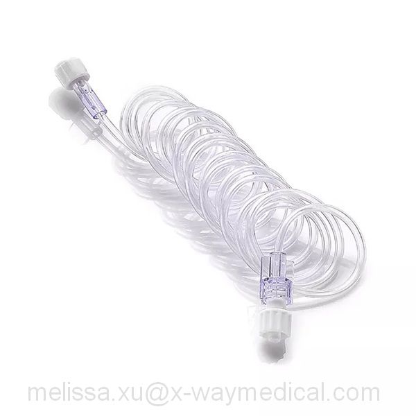 150cm CT tube, CT injector syringe tubing, 60 inch coiled tubing