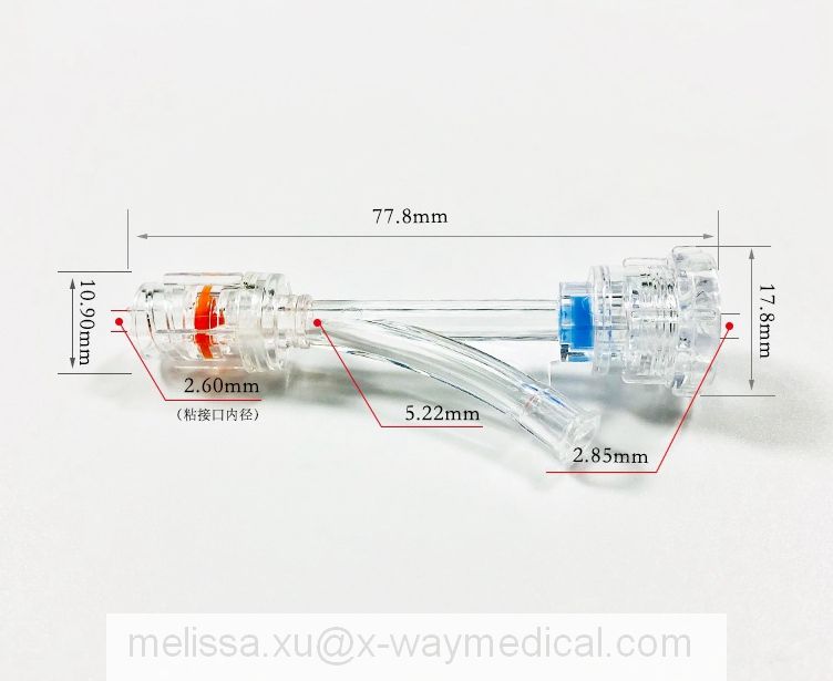 7Fr 9Fr Standard type hemostatic valves with male luer lock connector ...