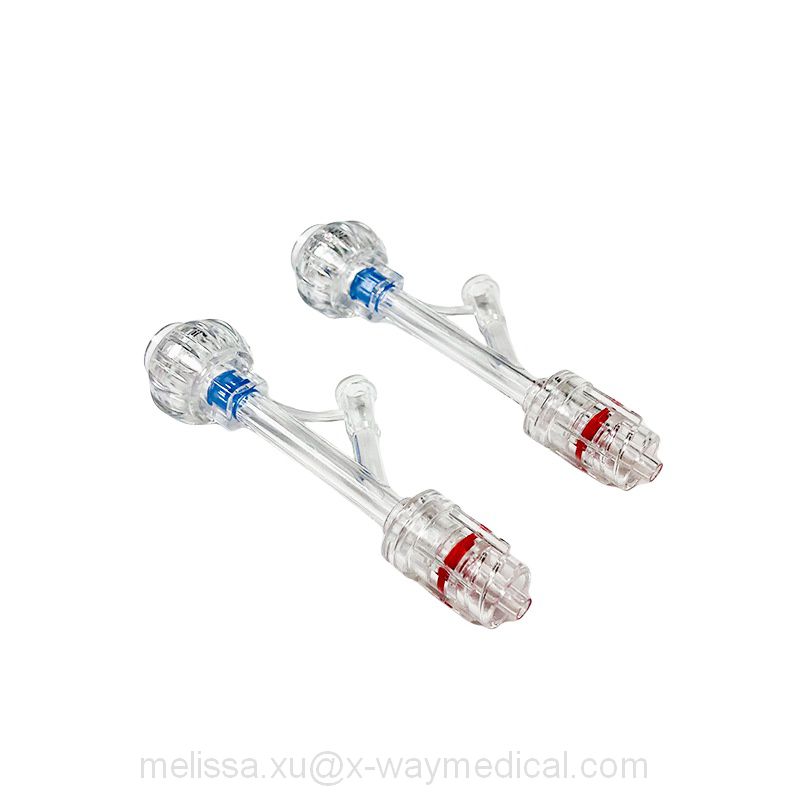 7Fr 9Fr Lantern type hemostatic valves with rotatory male luer lock ...