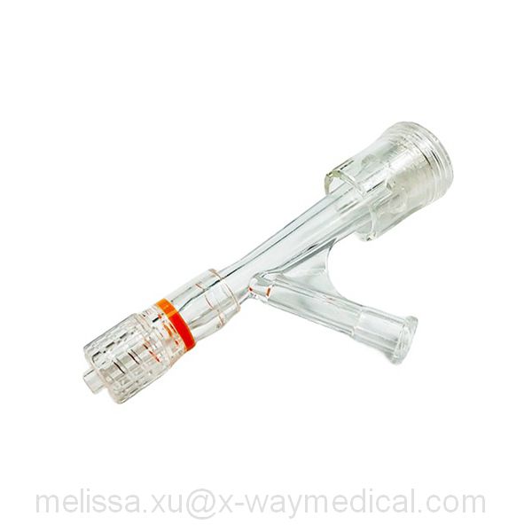 0Fr - 7Fr Push pull type hemostatic Y connectors, male luer lock press ...