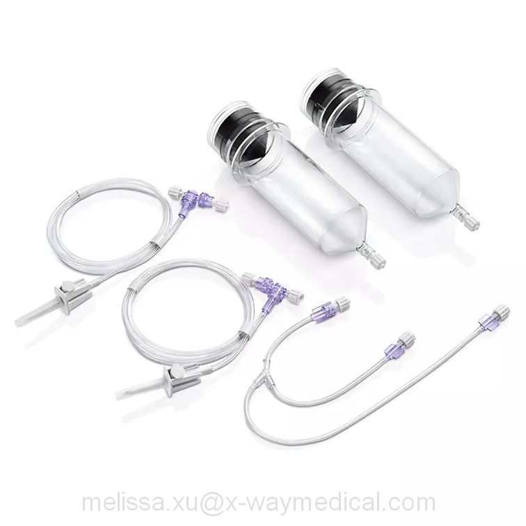 150cm extension tubing with T check valves connector, Connecting tube ...