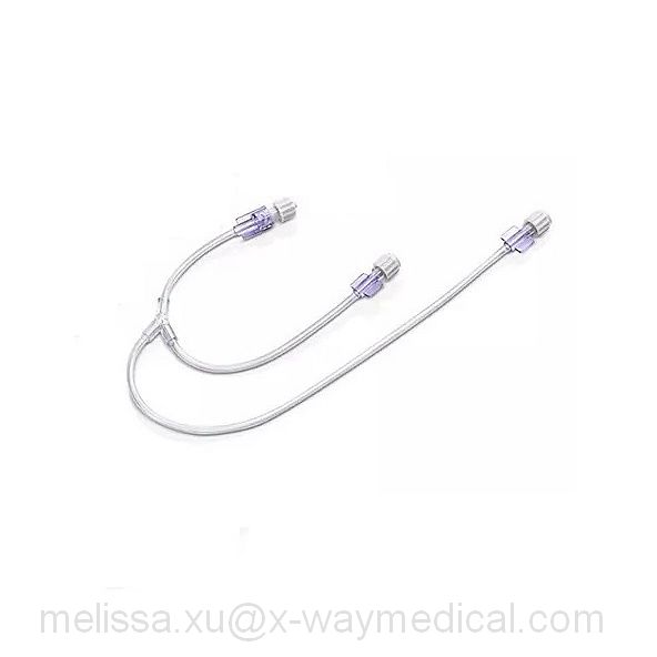 15cm extension tubing with two check valves connector, Straight ...