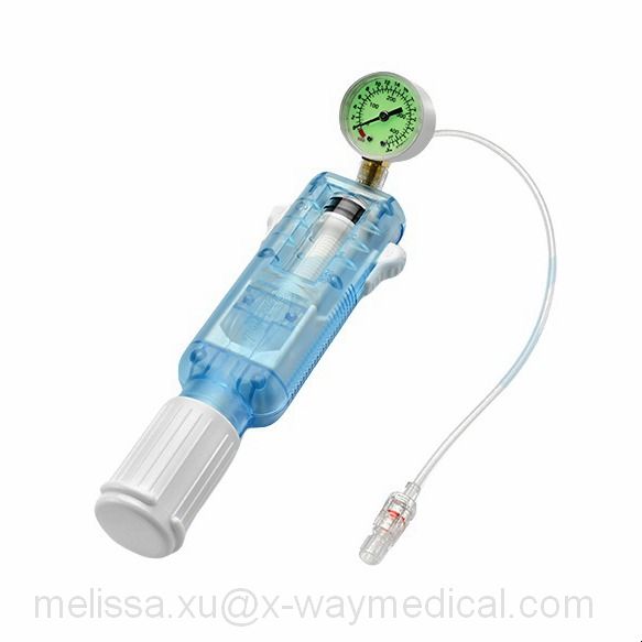 Medical Mechanical display gauge 20ml 30Bar PCI balloon catheter ...