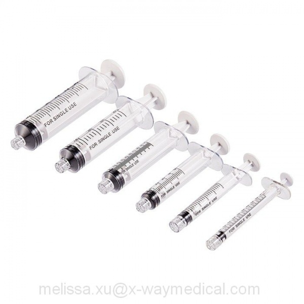 Medical Male Luer lock tip PC injection syringe for single use, 1ml 3ml 5ml 10ml 20ml 30ml ...