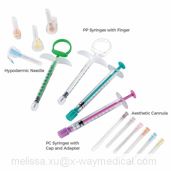 30g - 34g PC microneedle Aesthetic Cannula syringe luer lock, High ...