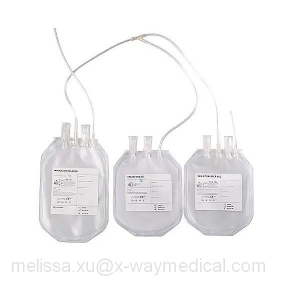 150ml 250ml 500ml Blood sampling collection bag, single double triple ...