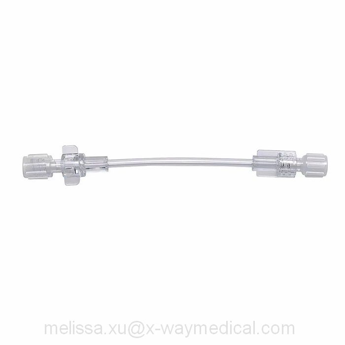 30cm CT MRI low pressure short connecting tube with non-return check ...