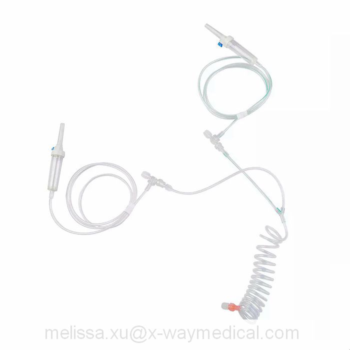 150cm 12hours Multiple use pressure coiled filling tubing with drip ...