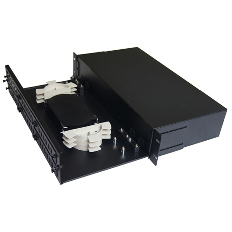 Fiber Optic Patch Panel sliding type 1U 2U with Rail & without Rail - PPS3