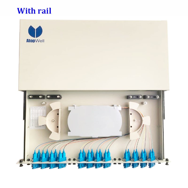 Fiber Optic Patch Panel sliding type 1U 2U with Rail & without Rail - PPS3
