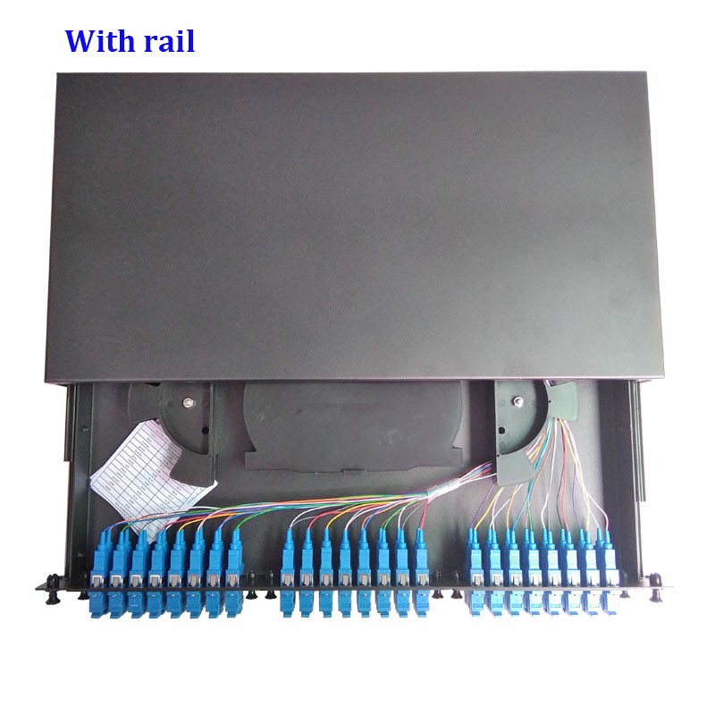 Fiber Optic Patch Panel sliding type 1U 2U with Rail & without Rail - PPS3