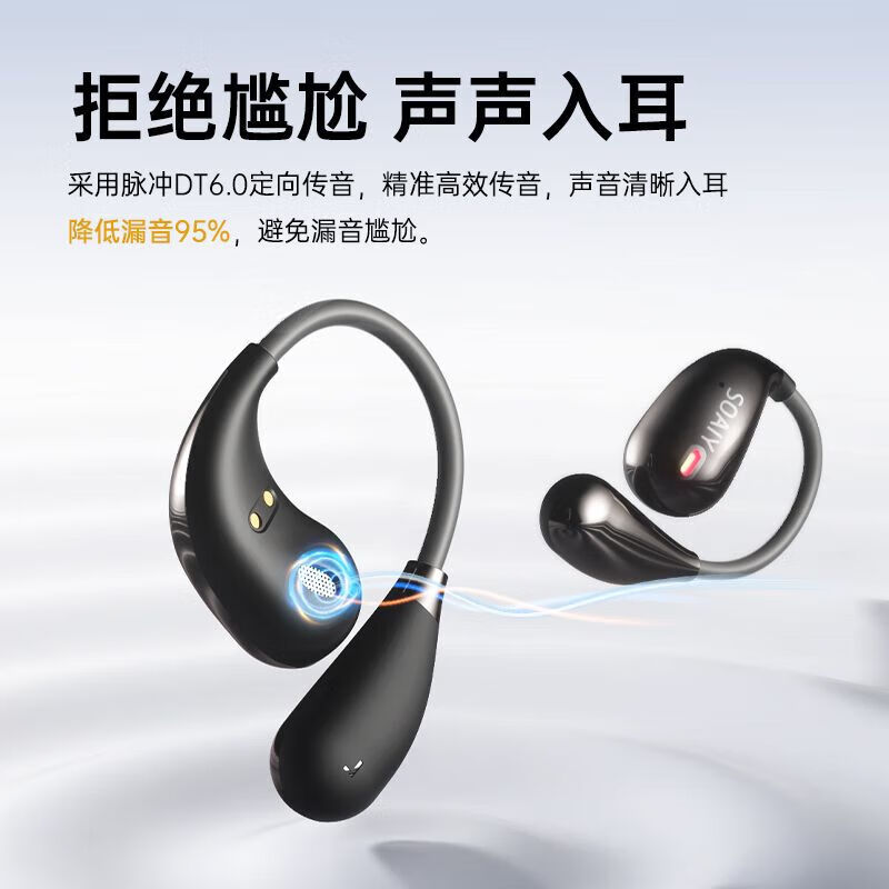 索爱（soaiy）GD31开放式概念耳夹式蓝牙耳机真无线长续航不入耳