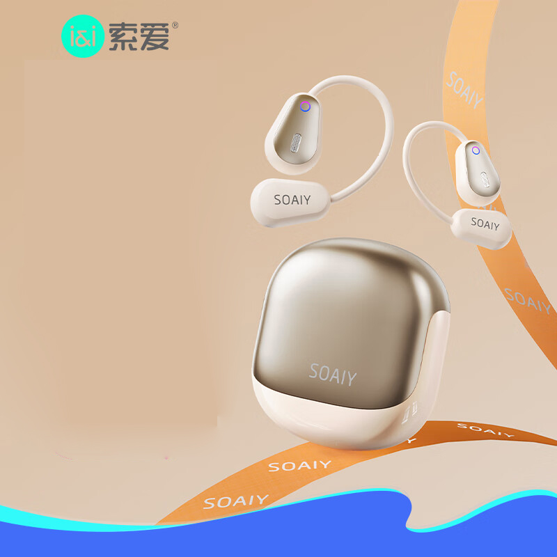 索爱（soaiy）GD36开放式蓝牙耳机骨传导概念挂耳式不入耳 运动跑步通话降噪无线耳机 苹果华为小米手机通用