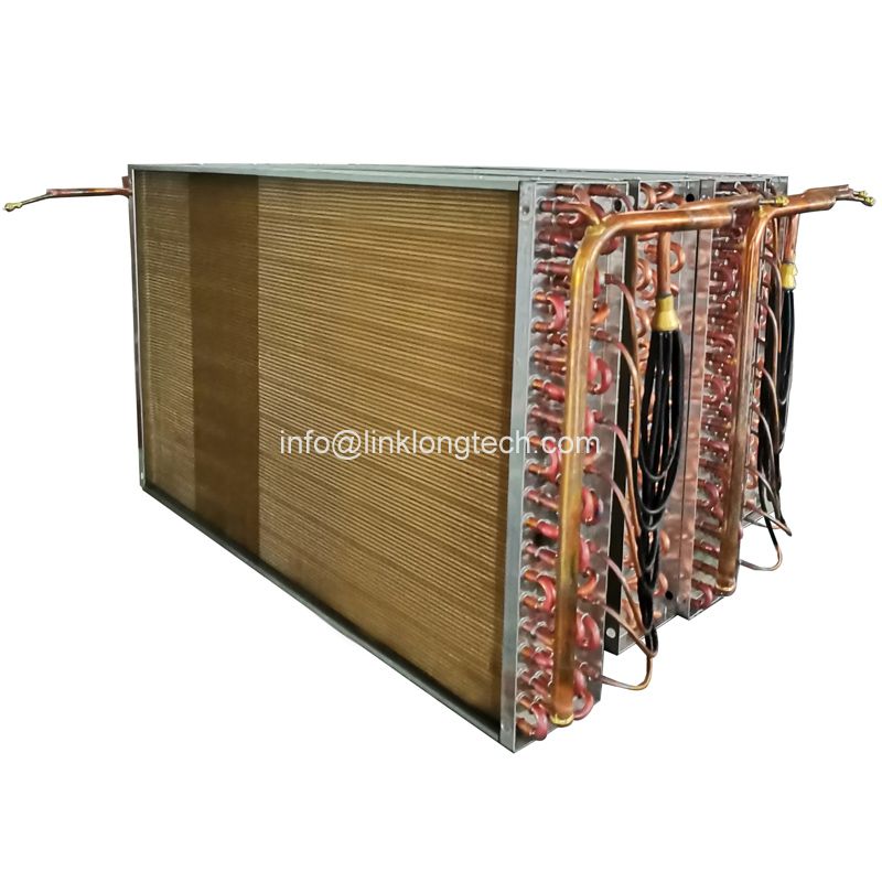 Epoxy resin fin tube evaporator corrosion resistant evaporator coils