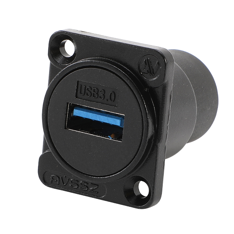 AUSB3.0-B D型模块USB3.0版直通对接插座 AVSSZ-深圳市艾维声电子科技有限公司0755-82760906