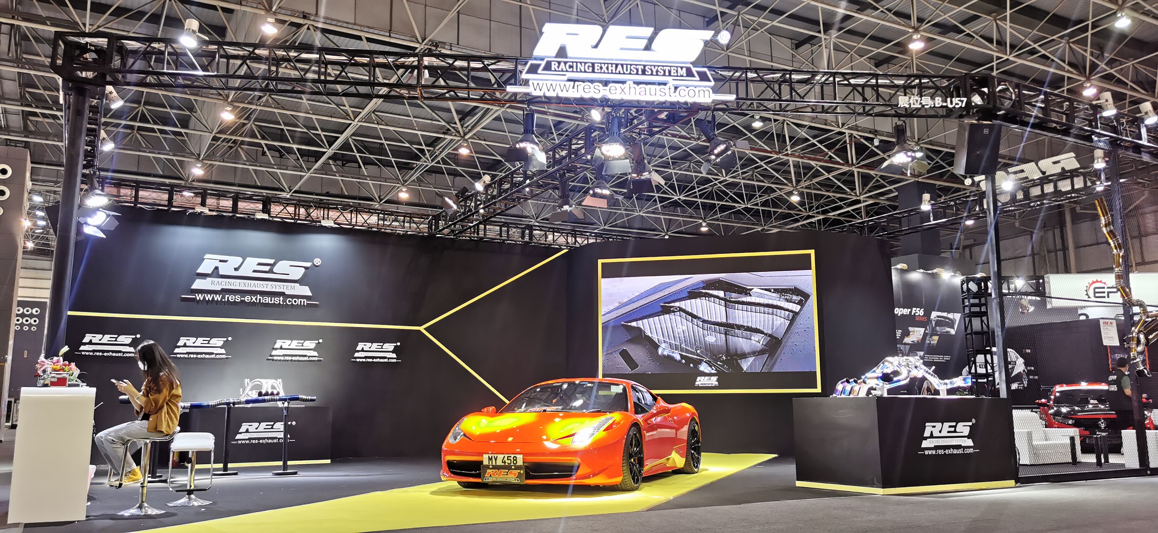 RES Racing high-performance exhaust at 2020 Dongguan AIT Tuning Car ...