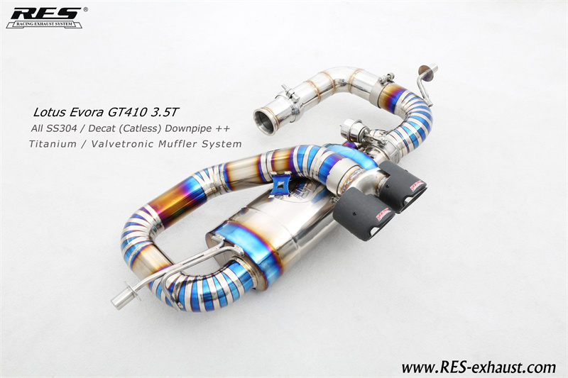 Lotus Evora All SS304 / Decat (Catless) Downpipe+Titanium / Valvetronic ...