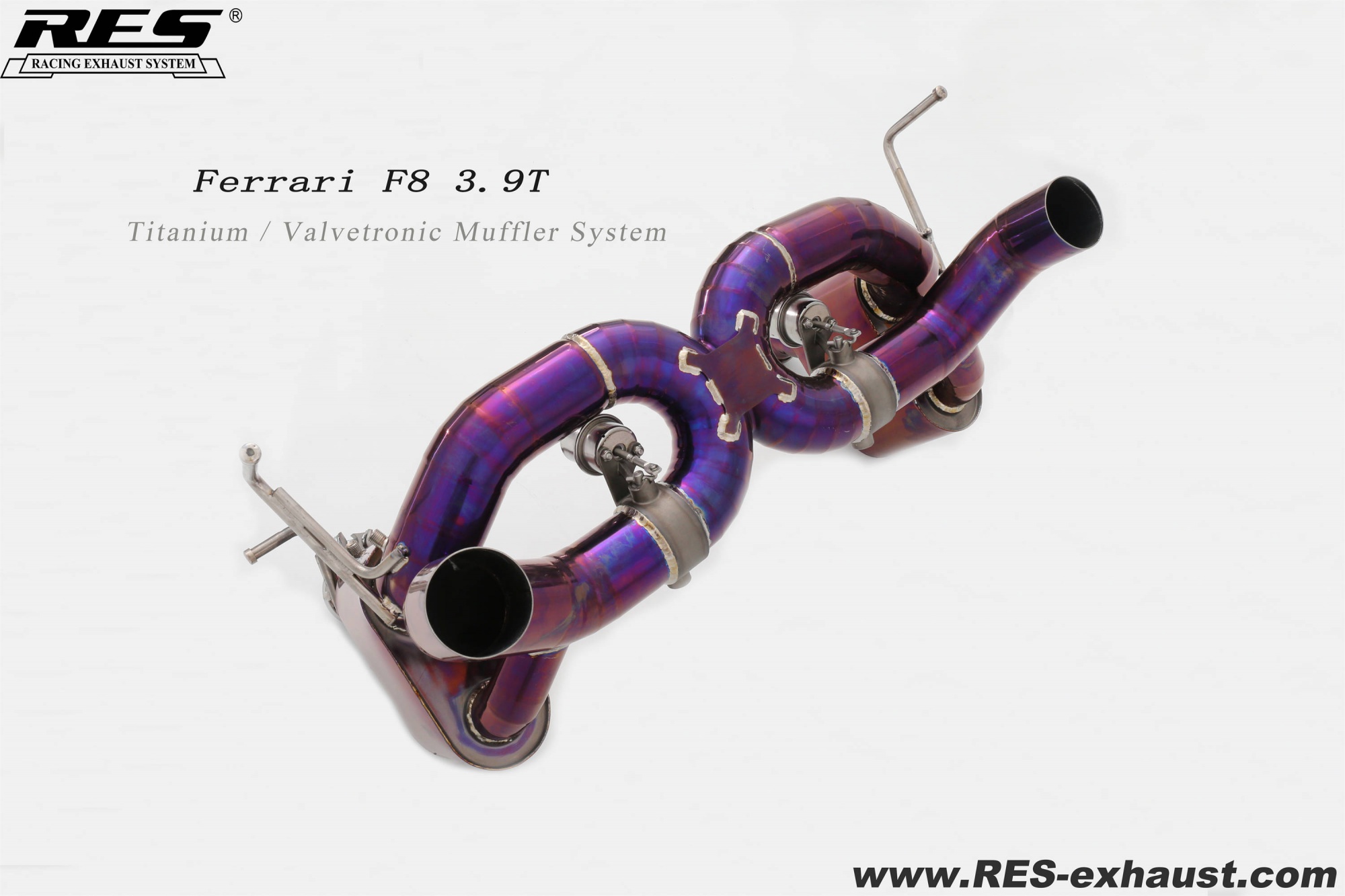 Ferrari F8 3.9T Titanium / Valvetronic Muffler System-Foshan Ke Yate ...