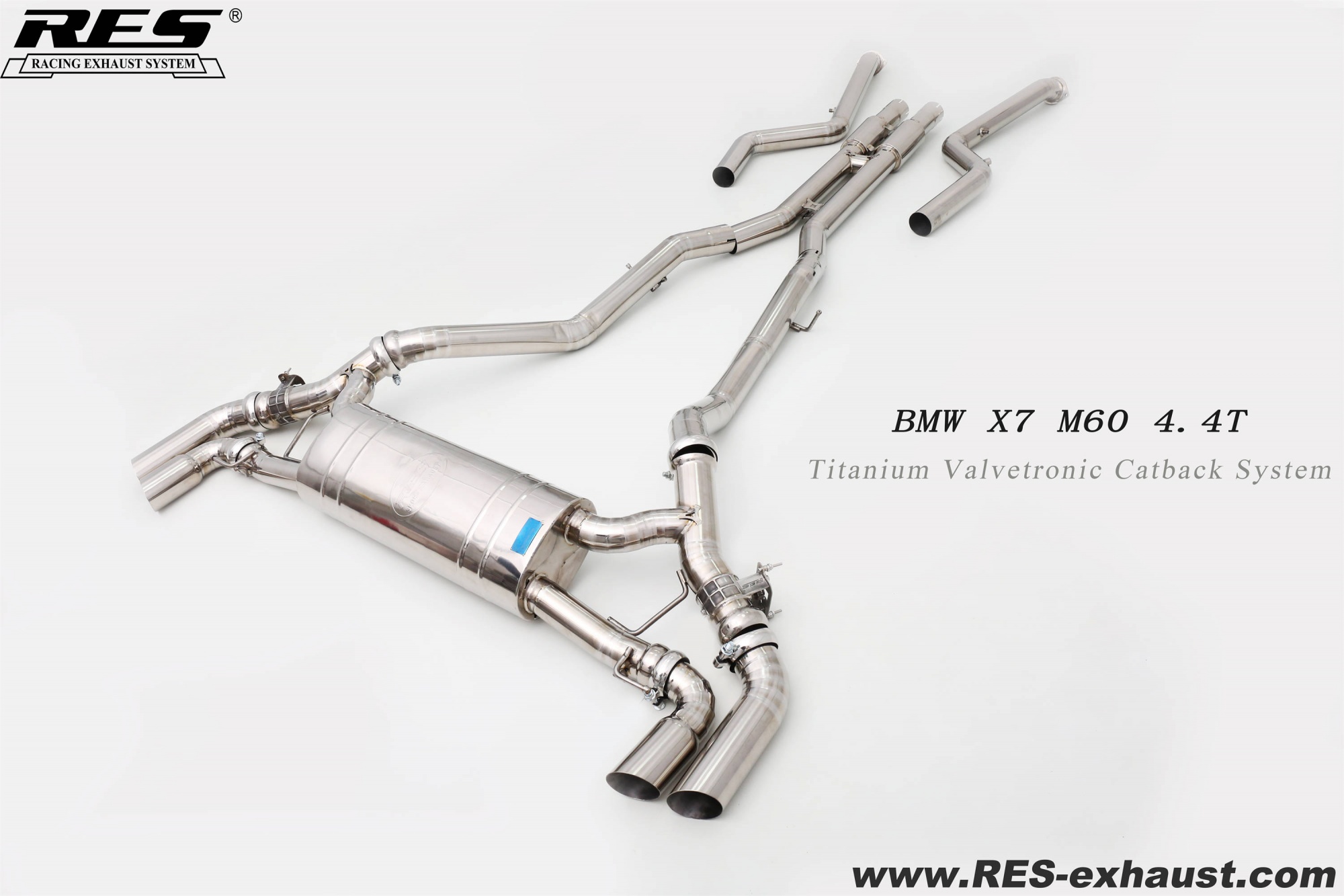 BMW X7 M60 4.4T Titanium Valvetronic Catback System-Foshan Ke Yate Auto Parts Co., Ltd