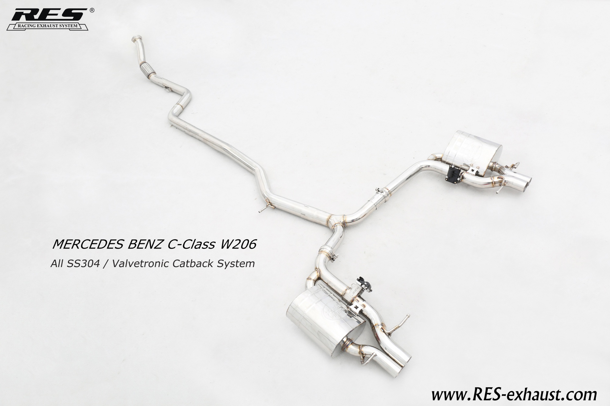 Mercedes-Benz W206 All SS304 / Valvetronic Catback System-Foshan Ke ...