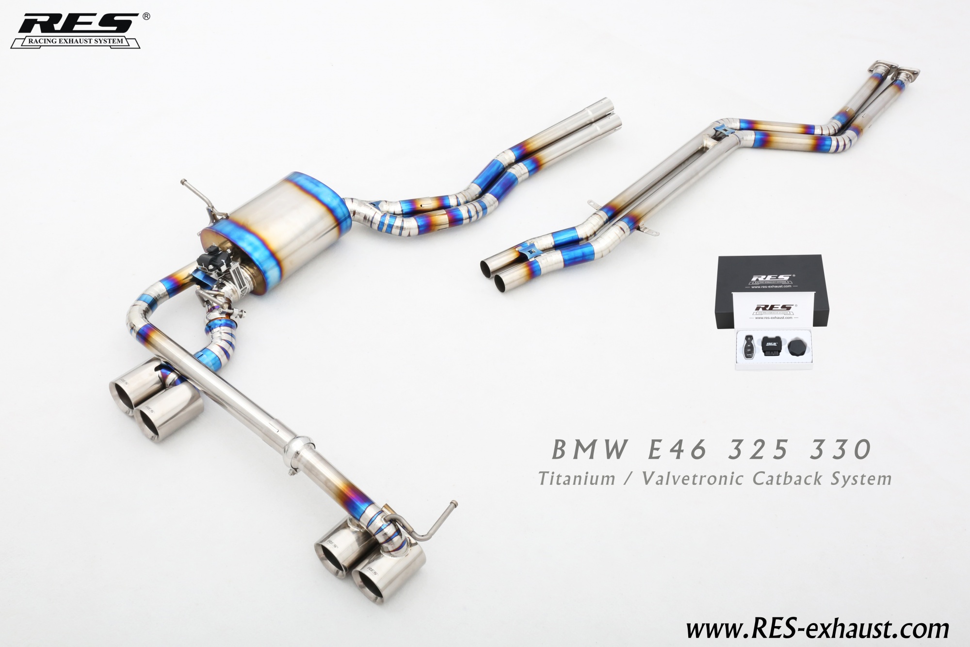 BMW 3 Series E46 Titanium / Valvetronic Catback System-Foshan Ke Yate Auto Parts Co., Ltd