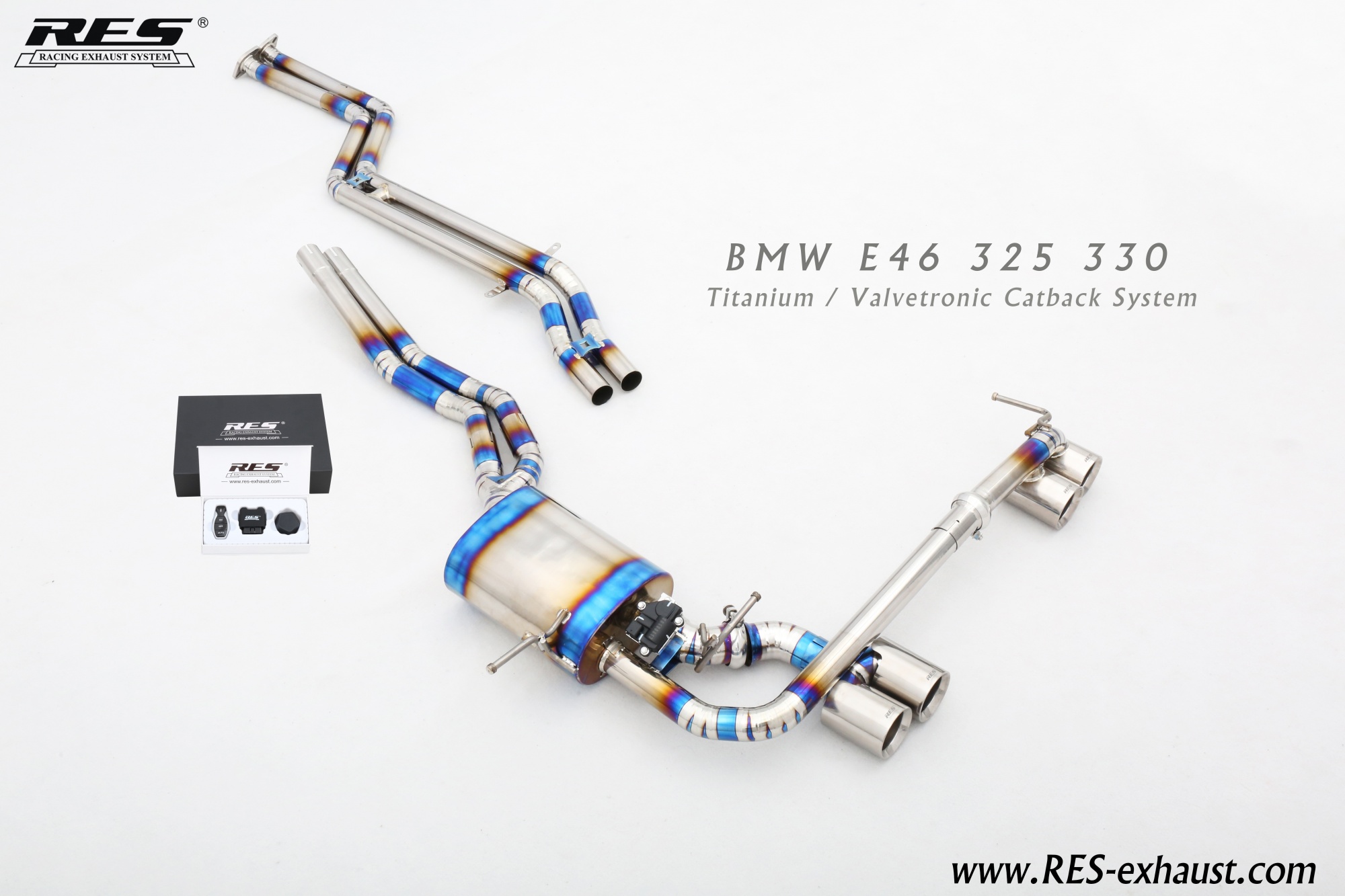 BMW 3 Series E46 Titanium / Valvetronic Catback System-Foshan Ke Yate Auto Parts Co., Ltd