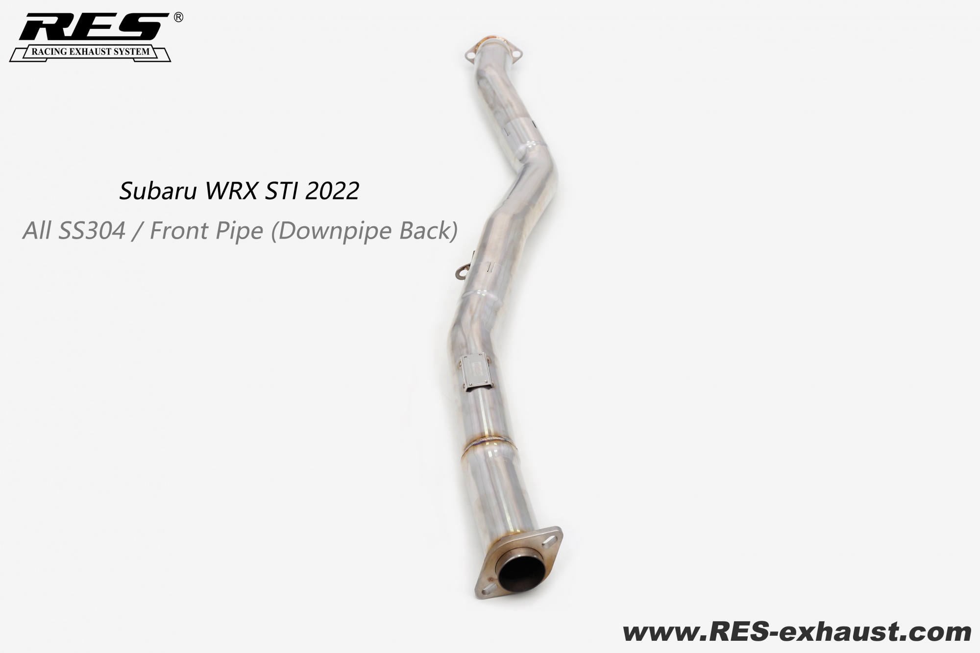 Subaru WRX STI All SS304 / Front Pipe (Downpipe Back)-RES Auto Parts Co ...
