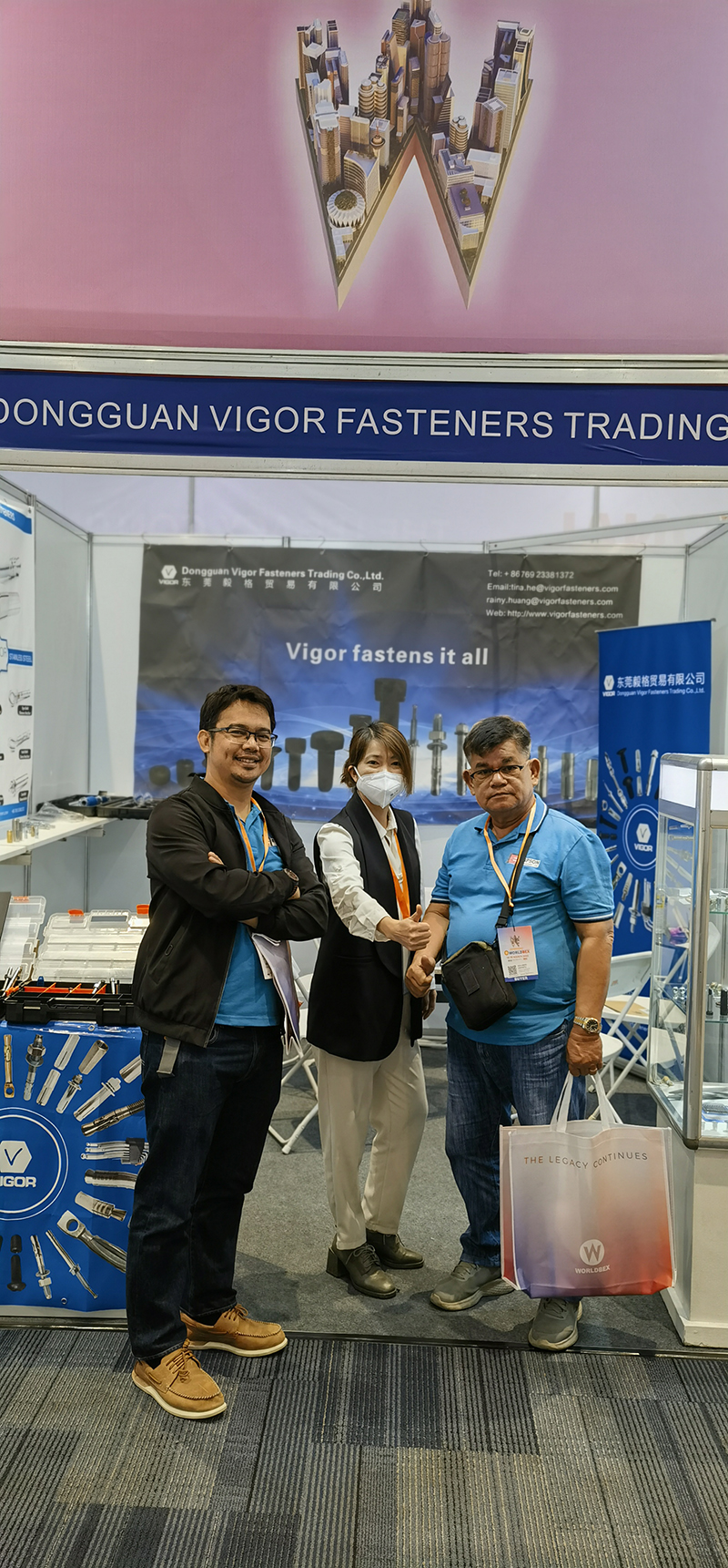 VG Fasteners participated Philippines Worldbex trade show successfully!