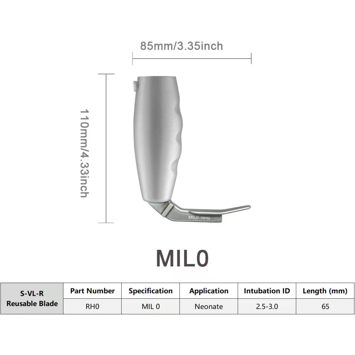 Miller 0 Reusable Blade