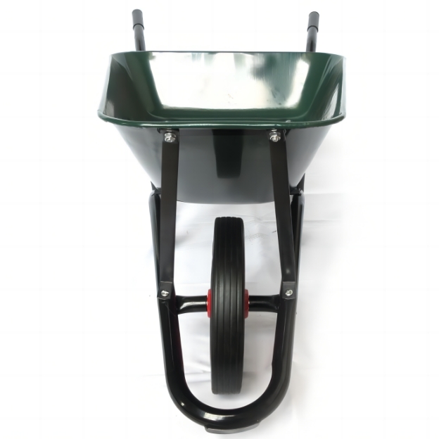 Wheel Barrow WB3800, 4cu.ft 60L Steel Tray With 13"x3” Solid Wheel