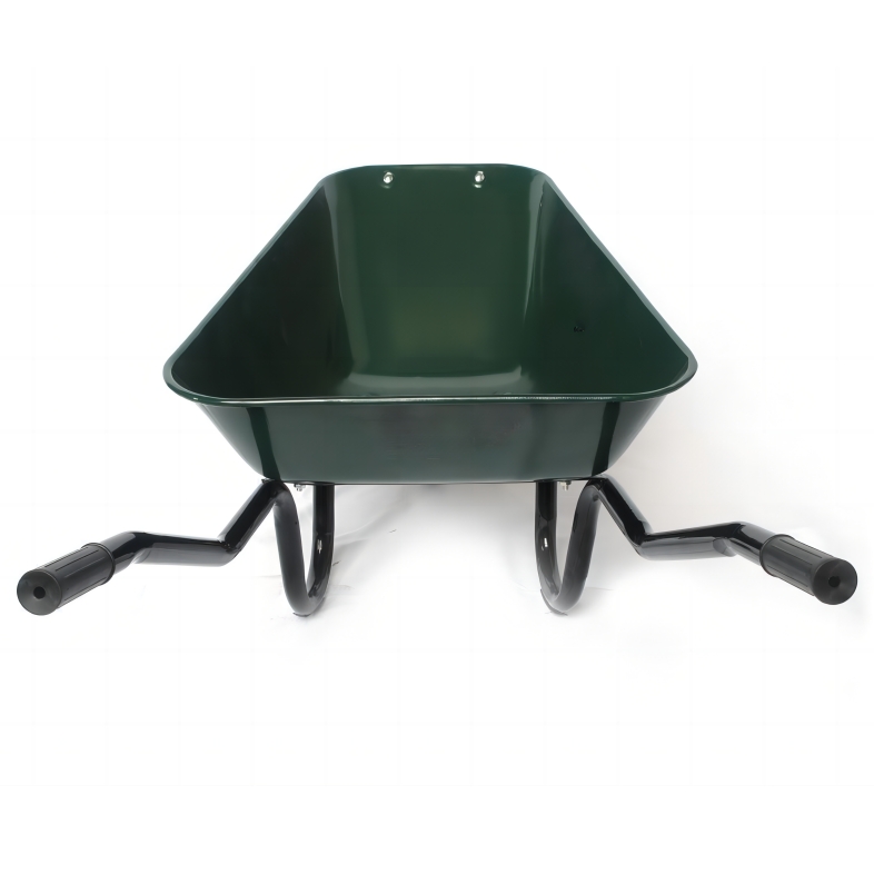 Wheel Barrow WB3800, 4cu.ft 60L Steel Tray With 13"x3” Solid Wheel