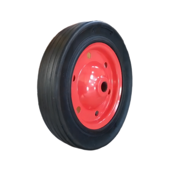 Wheel Barrow WB3800, 4cu.ft 60L Steel Tray With 13"x3” Solid Wheel