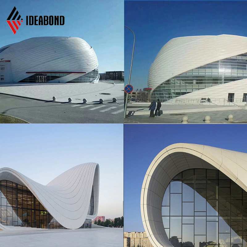 double curved aluminum veneer-IDEABOND aluminum veneer manufacturer