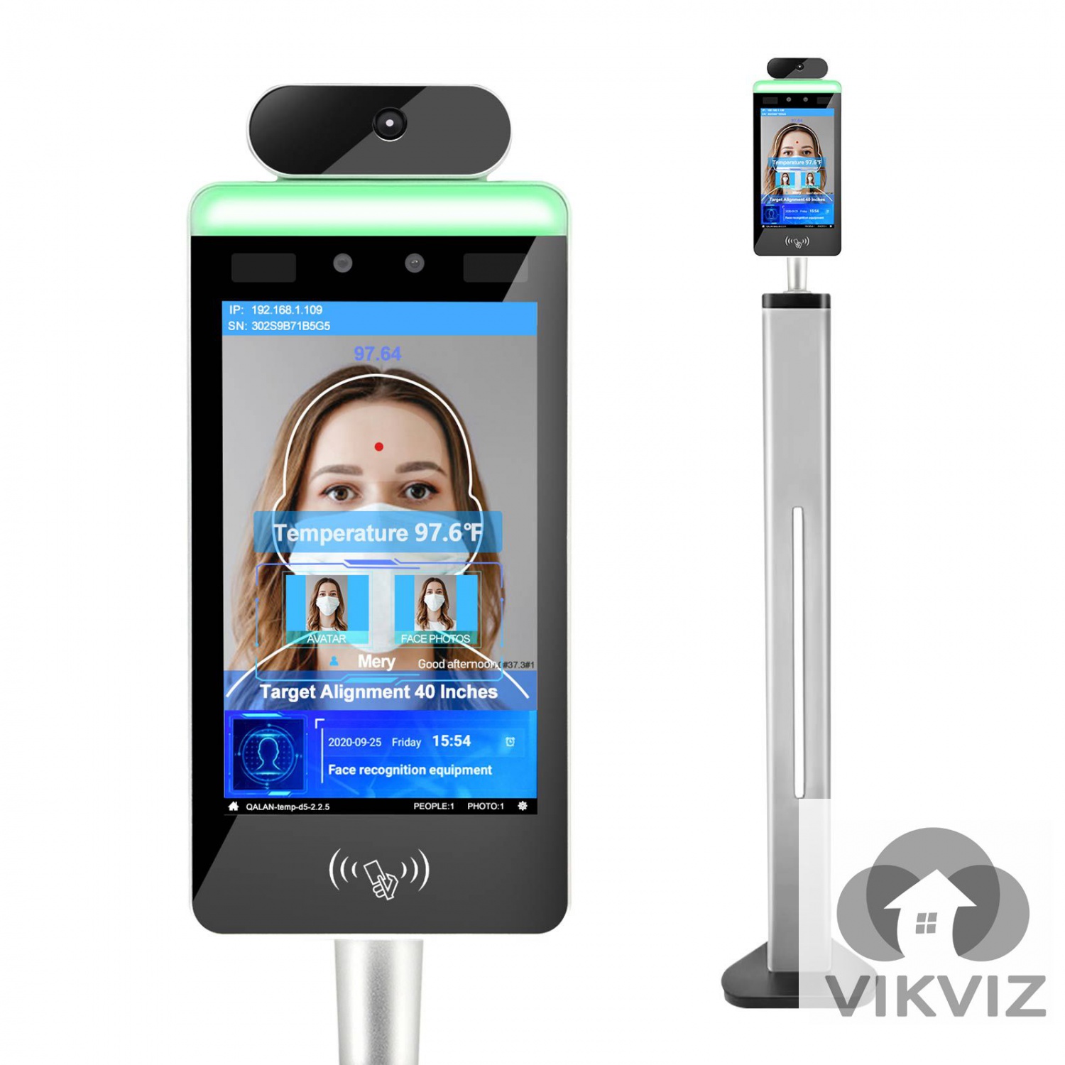 Wi-Fi Face Recognition Body Temperature Measurement System