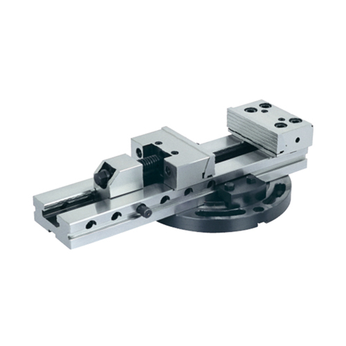 Quick action precision modular vise with swivel base