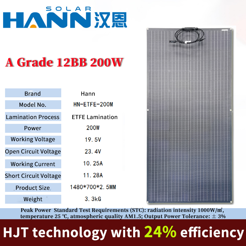 All Black Flexible Solar Panels for RV/Yacht