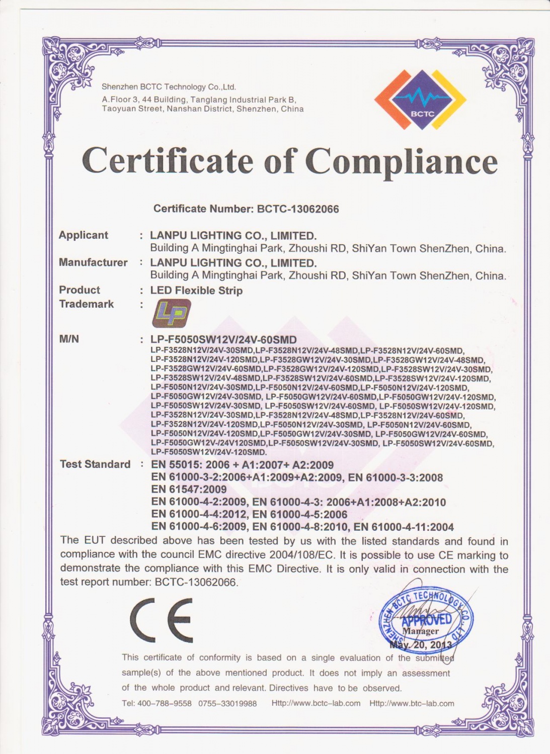 LANPU LIGHTING CO.,LTD