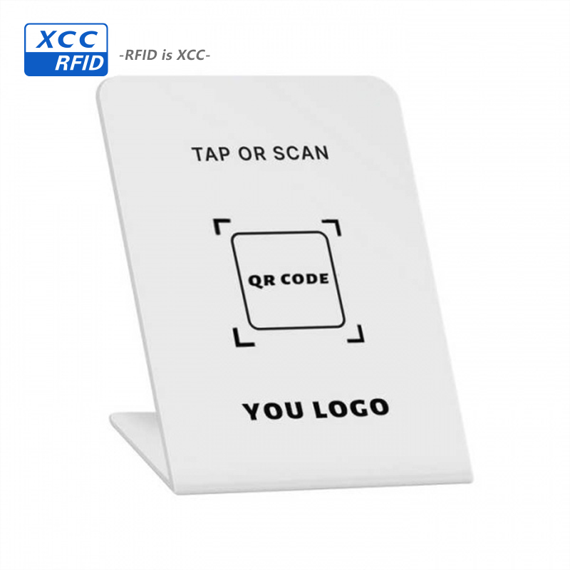 Customize QR Code Socia Media Blank Acrylic NFC Menu Display Table ... Customize QR Code Socia Media Blank Acrylic NFC Menu Display Table ...
