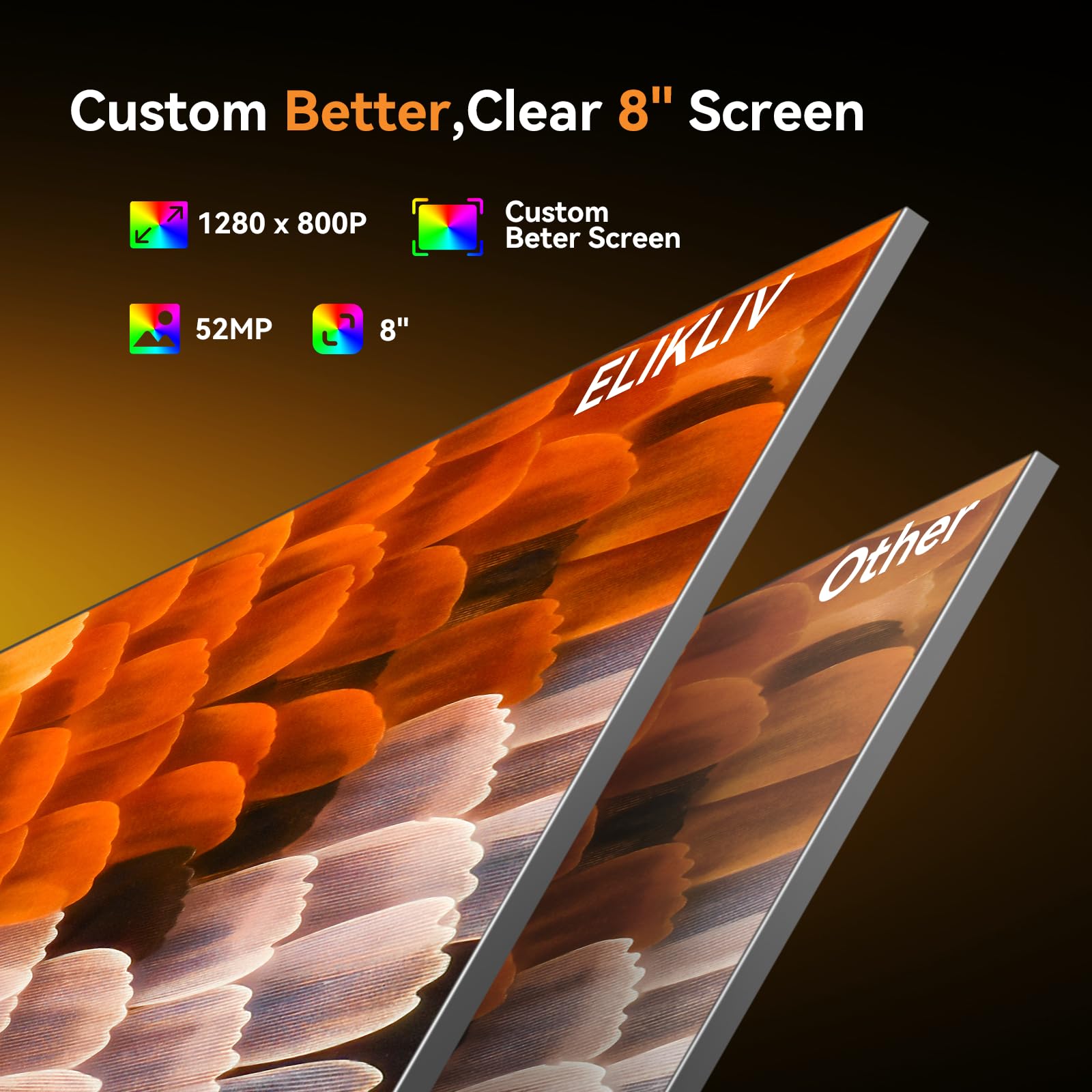 4K Digital Microscope, Elikliv EM4K 8" Coin Microscope 2000x, 52MP HDMI ...